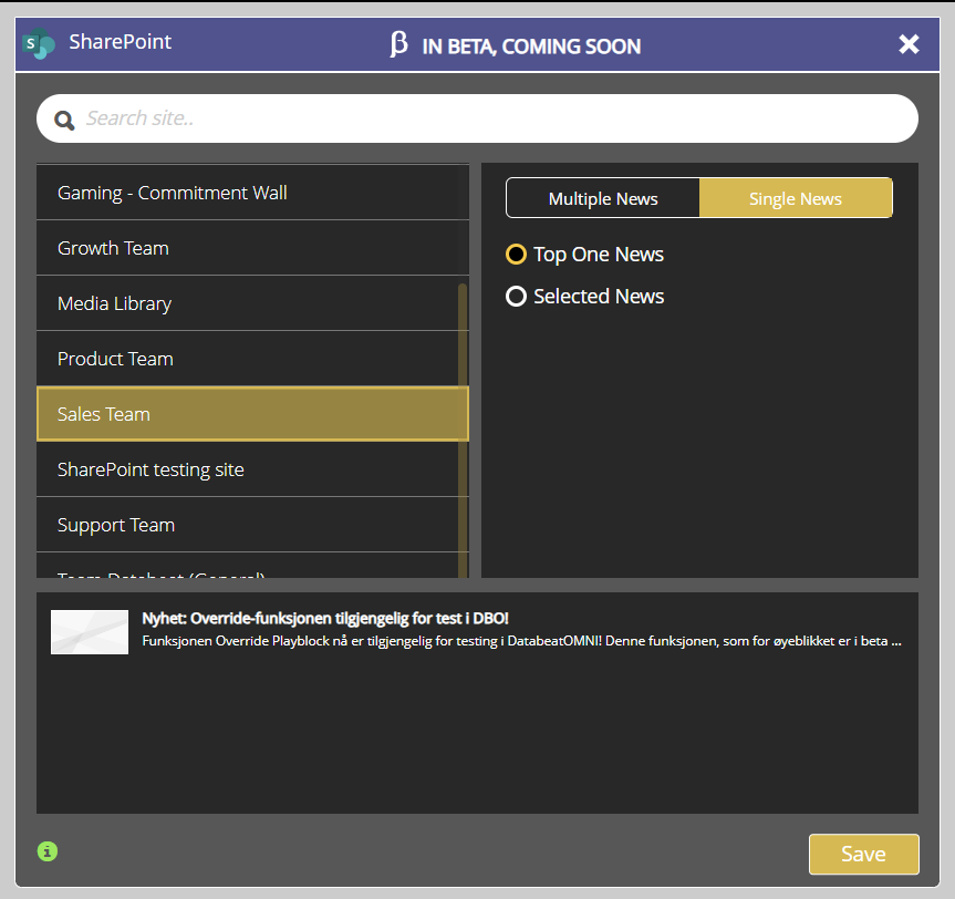 What is the SharePoint widget and how it works