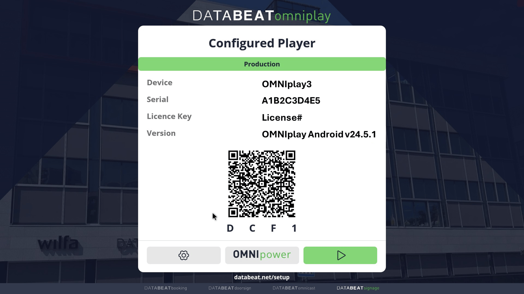 Change OMNIplay license key on OMNIplay3